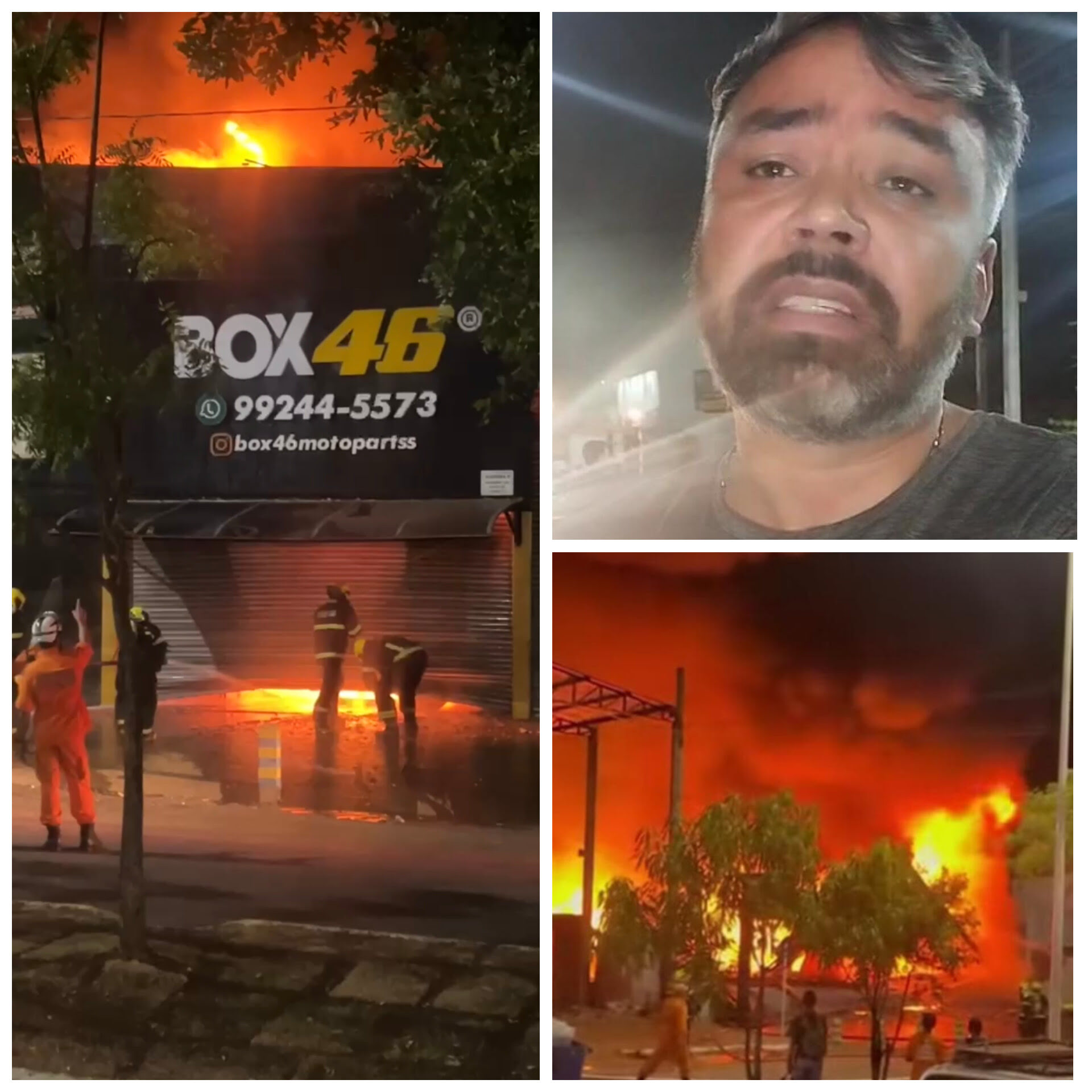 TRÁGICO: Loja de motos Box46 é totalmente destruída por incêndio no ...
